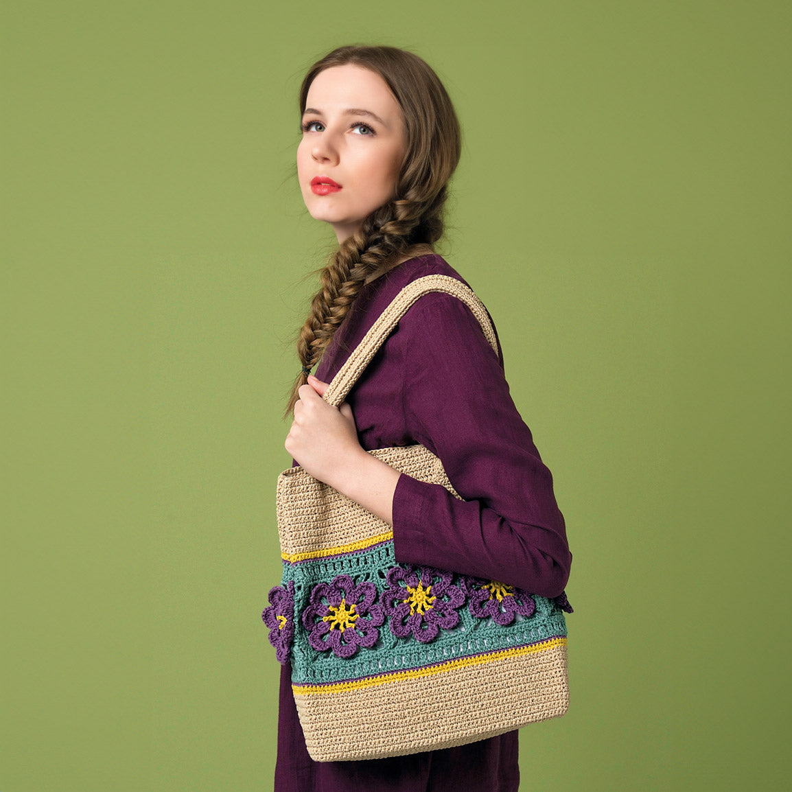 flower motif bag – あみものレシピ