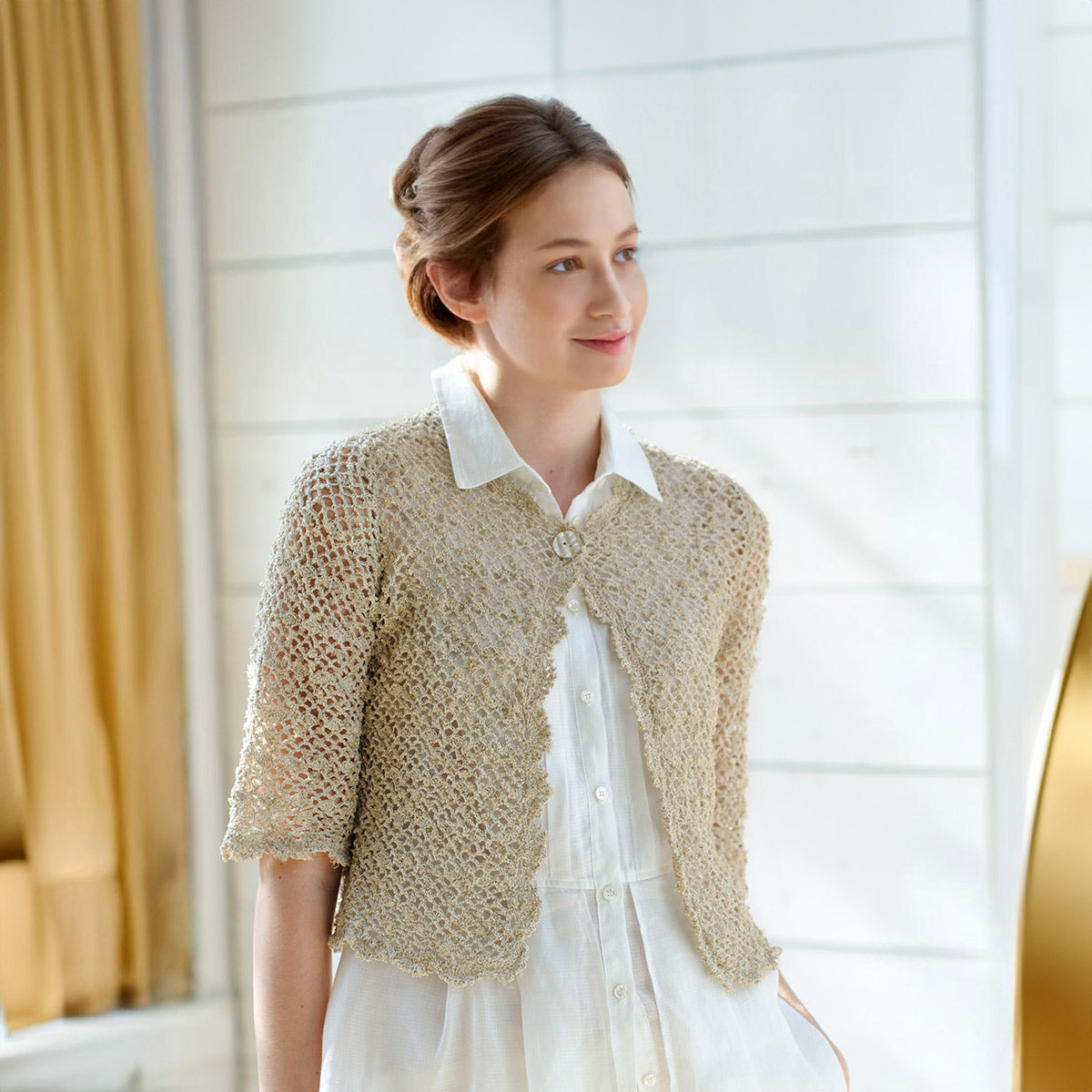 scalloped cardigan – あみものレシピ